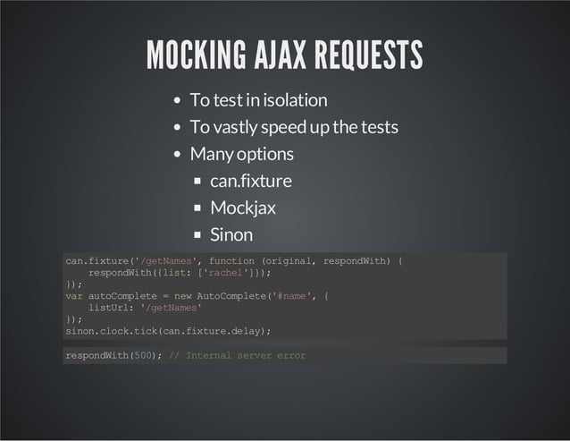 Advanced QUnit - Front-End JavaScript Unit Testing | PPT