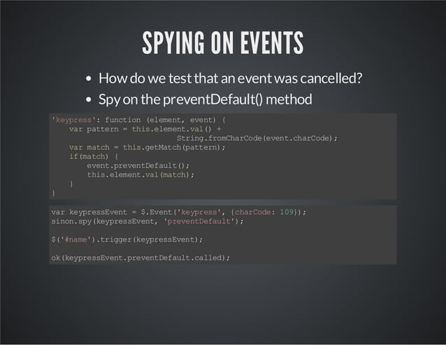 Advanced QUnit - Front-End JavaScript Unit Testing | PPT