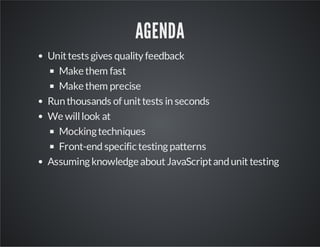 Advanced QUnit - Front-End JavaScript Unit Testing | PPT