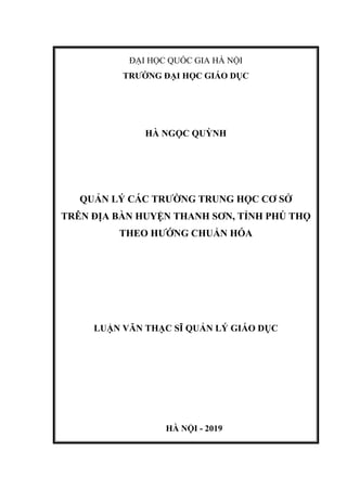 Quản lý các trường THCS trên địa bàn huyện Thanh Sơn, tỉnh Phú Thọ theo hướng chuẩn hóa.pdf