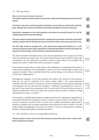 Quản lý tiền sản giật nặng rcog | PDF | Pregnancy | Reproductive Health