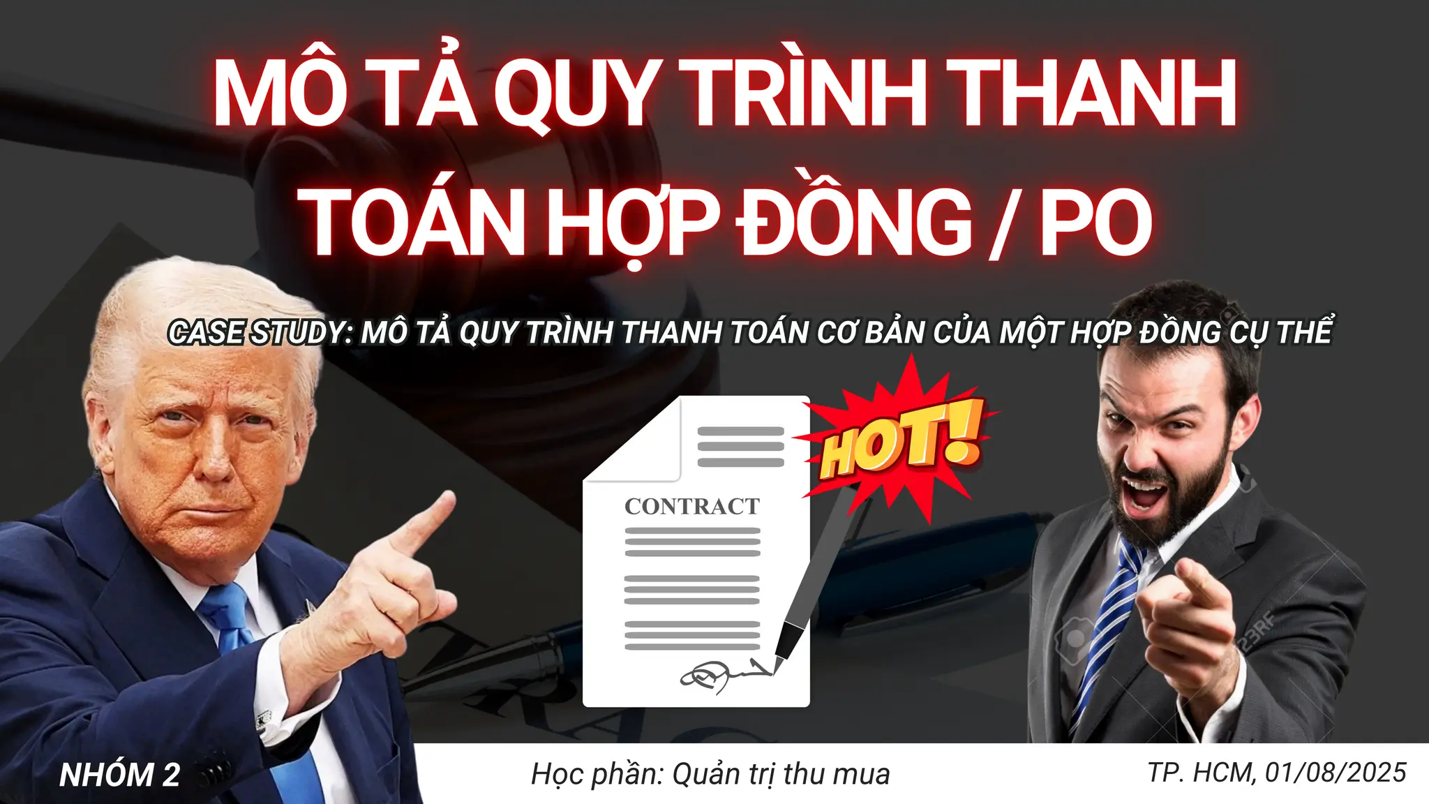 [QUẢN TRỊ THU MUA] - [NHÓM 2] - MÔ TẢ QUY TRÌNH THANH TOÁN HỢP ĐỒNG PO (1).pdf