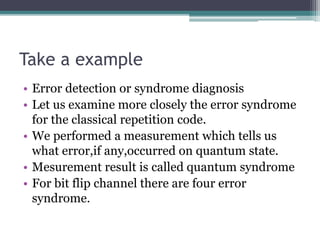 Quntum error | PPTX | Physics | Science