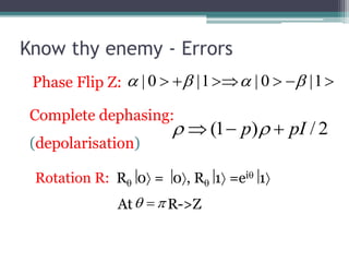 Quntum error | PPTX | Physics | Science