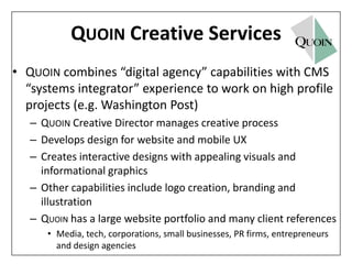 QUOIN Website Design | PPT