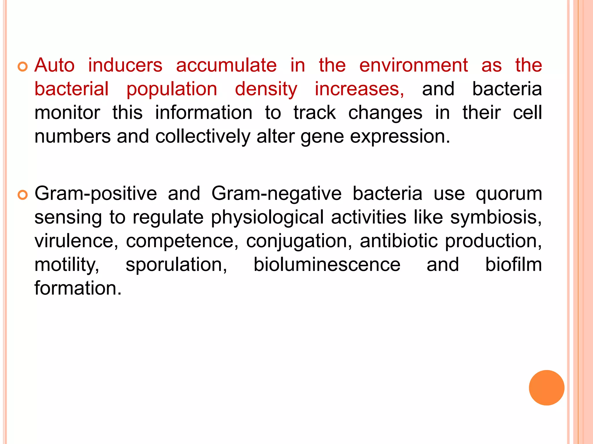 Quorum sensing and its significance | PPTX
