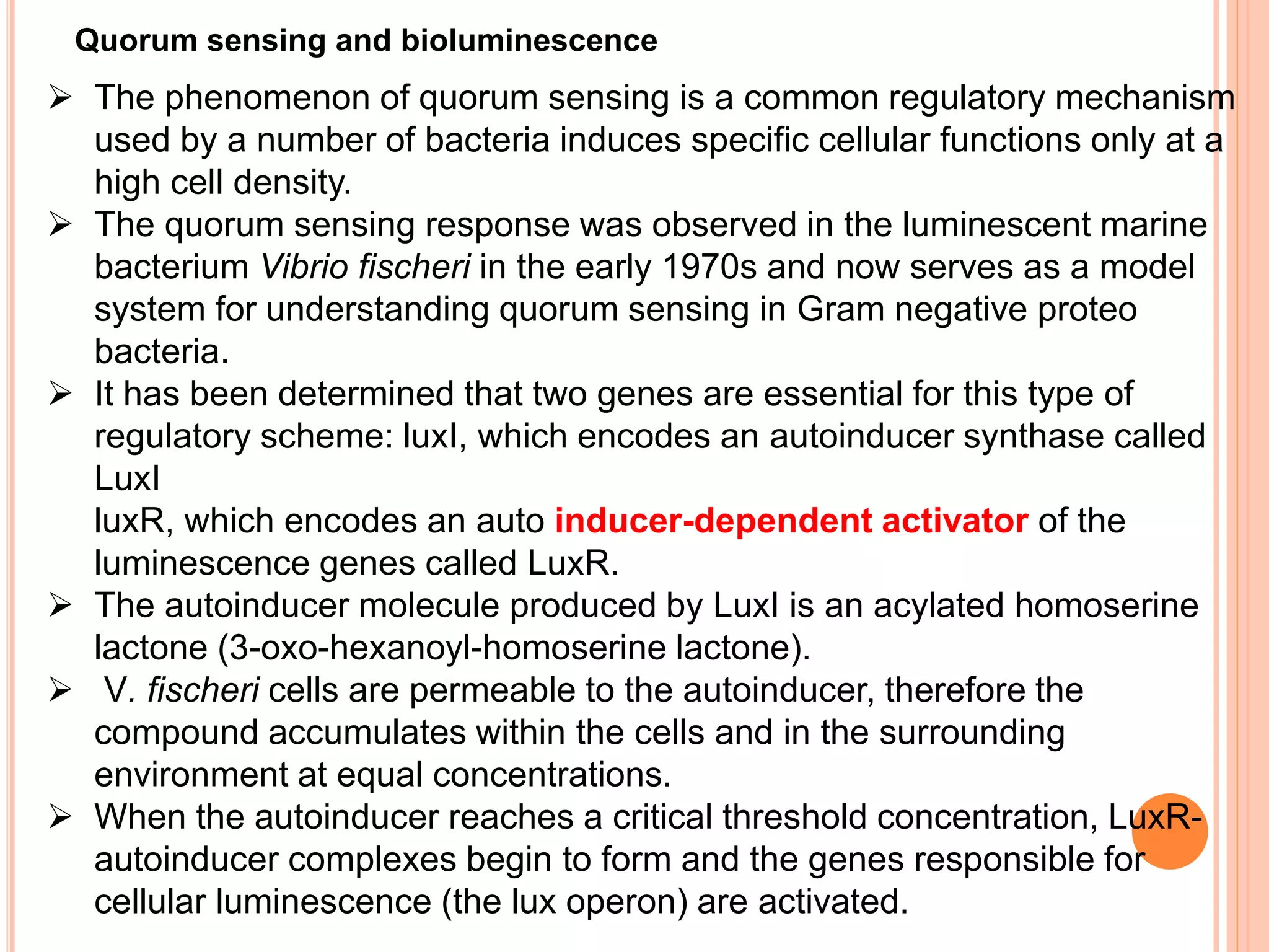 Quorum sensing and its significance | PPTX