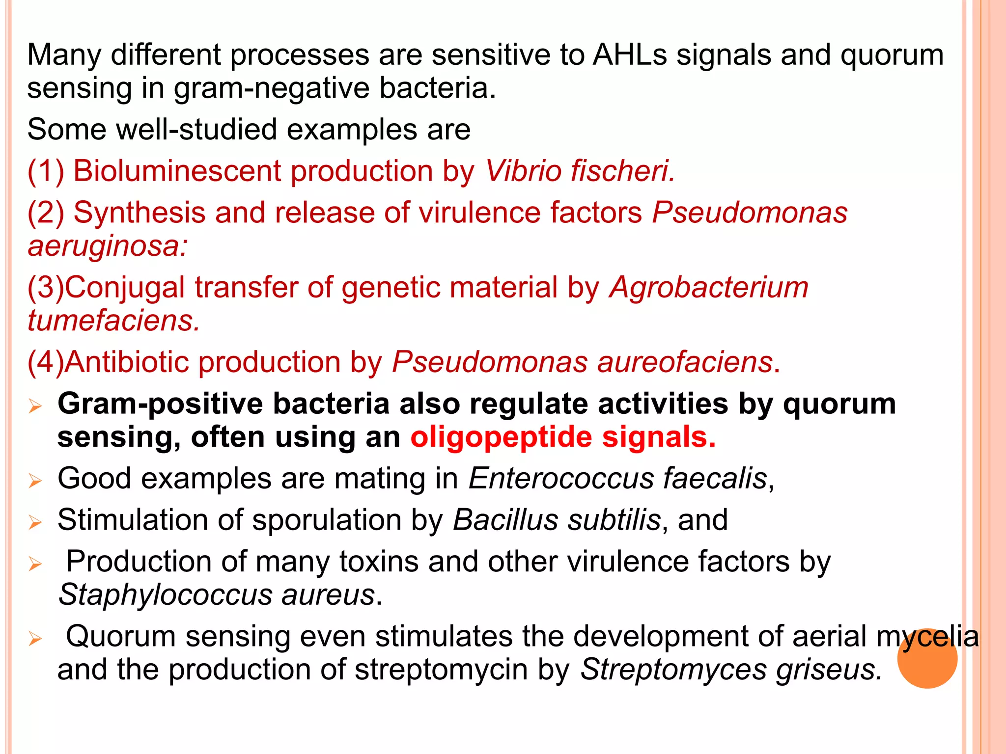 Quorum sensing and its significance | PPTX