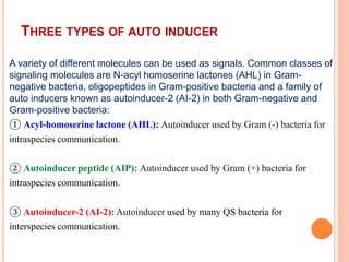 Quorum sensing and its significance | PPTX