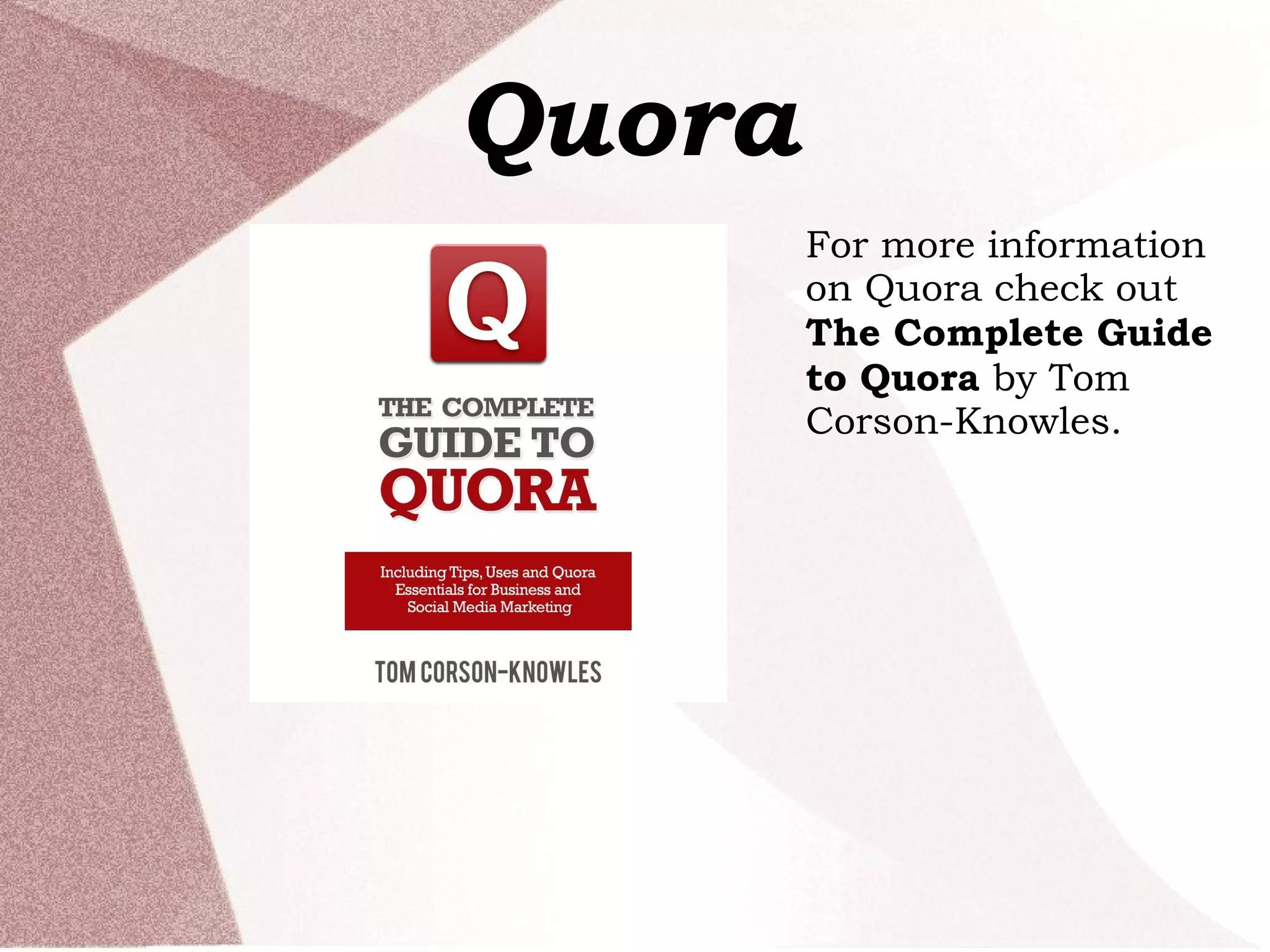 Quora in Brief | ODP