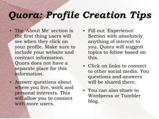 Quora in Brief | ODP