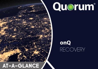Disaster Recovery by Quorum | PPT