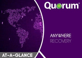 Disaster Recovery by Quorum | PPT