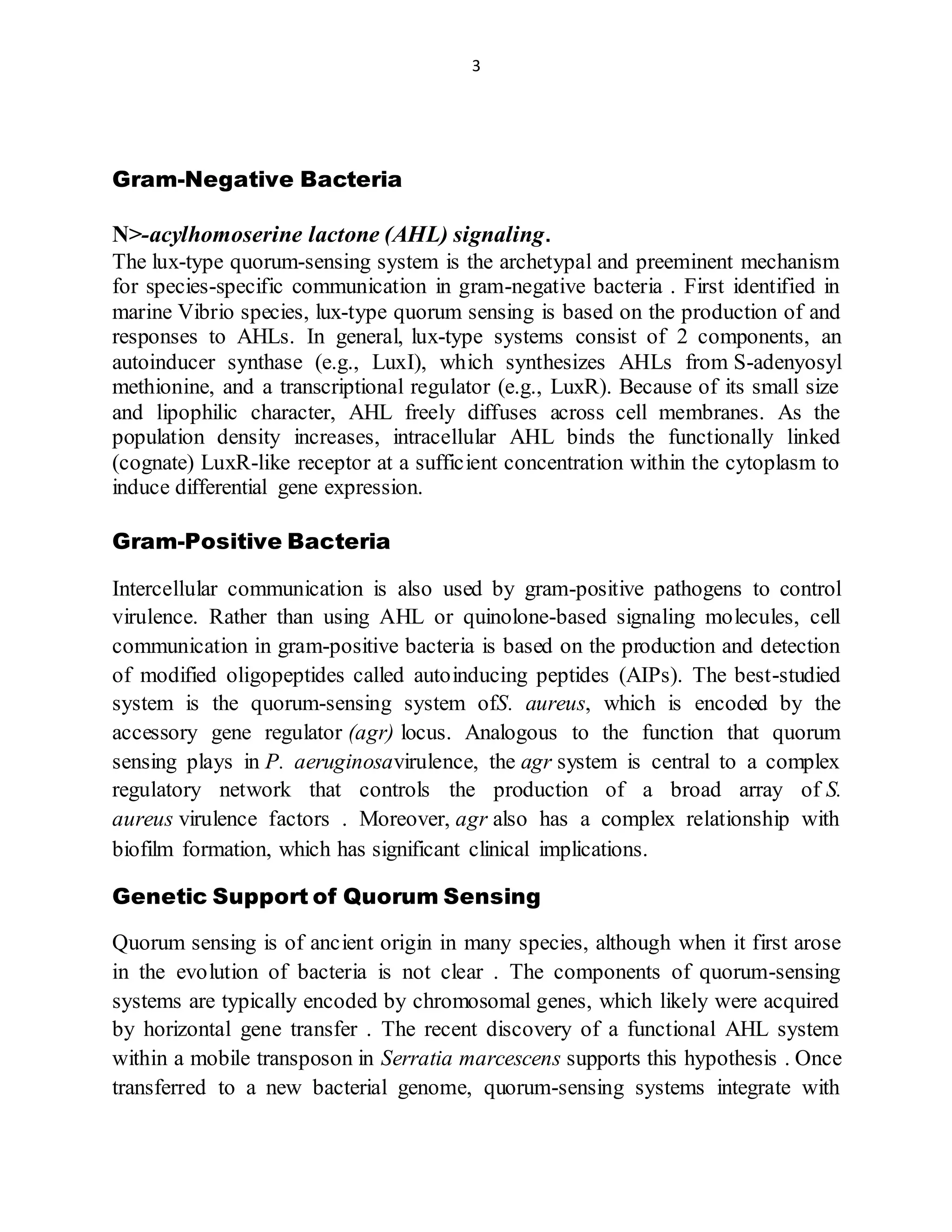 Bacteria Talk Sense | DOCX | Biological Sciences | Science