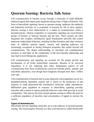 Which Scenarios Describe Quorum Sensing – DEIYSP