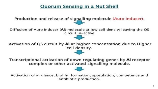 Quorum Sensing | PDF | Biotech and Biomedical Industry | Industries