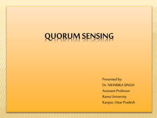 Quorum sensing | PPTX