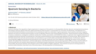 Quorum Sensing(Bacterial Communication) .pptx