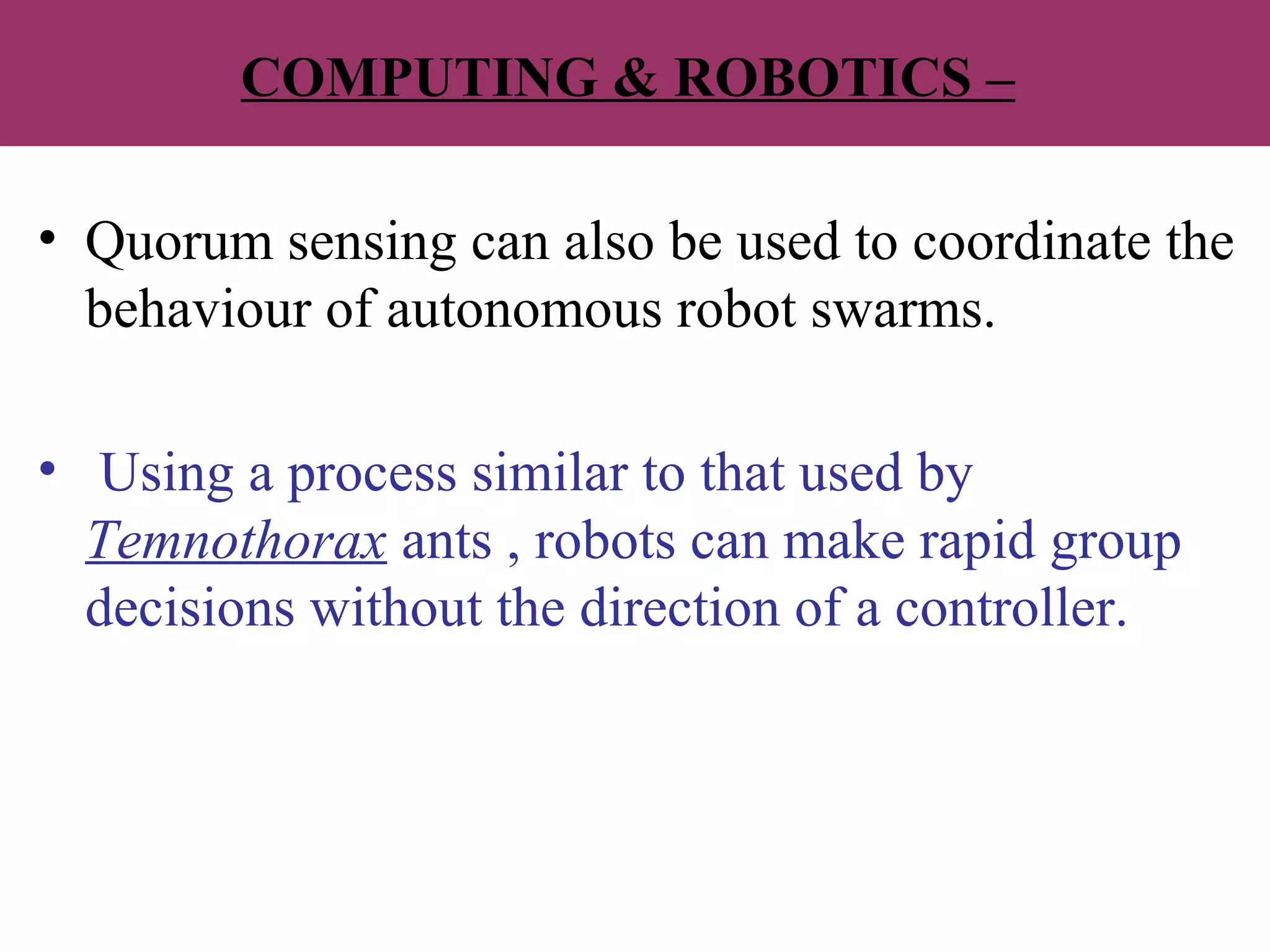 Quorum sensing in bacteria | PPT