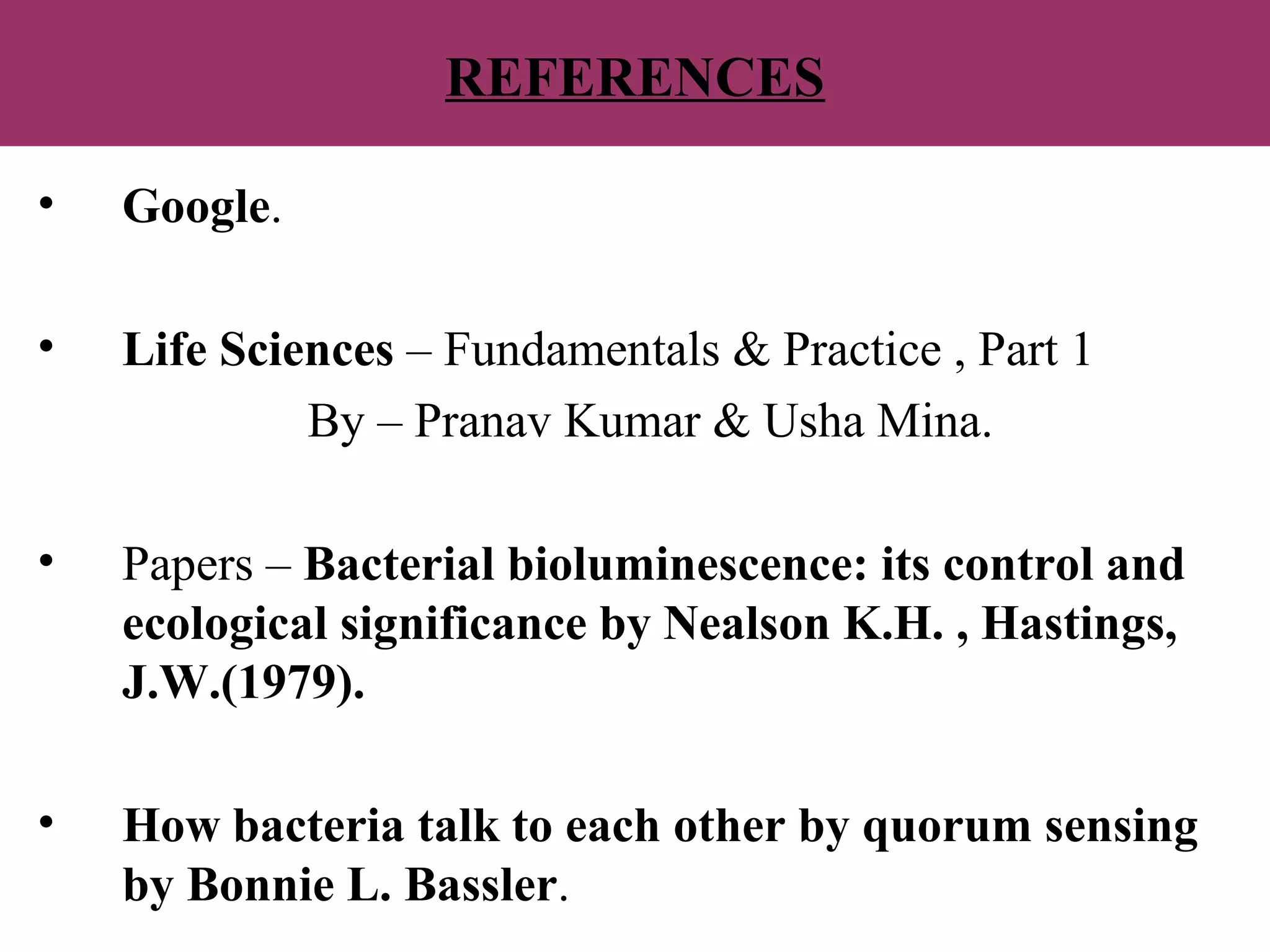 Quorum sensing in bacteria | PPT