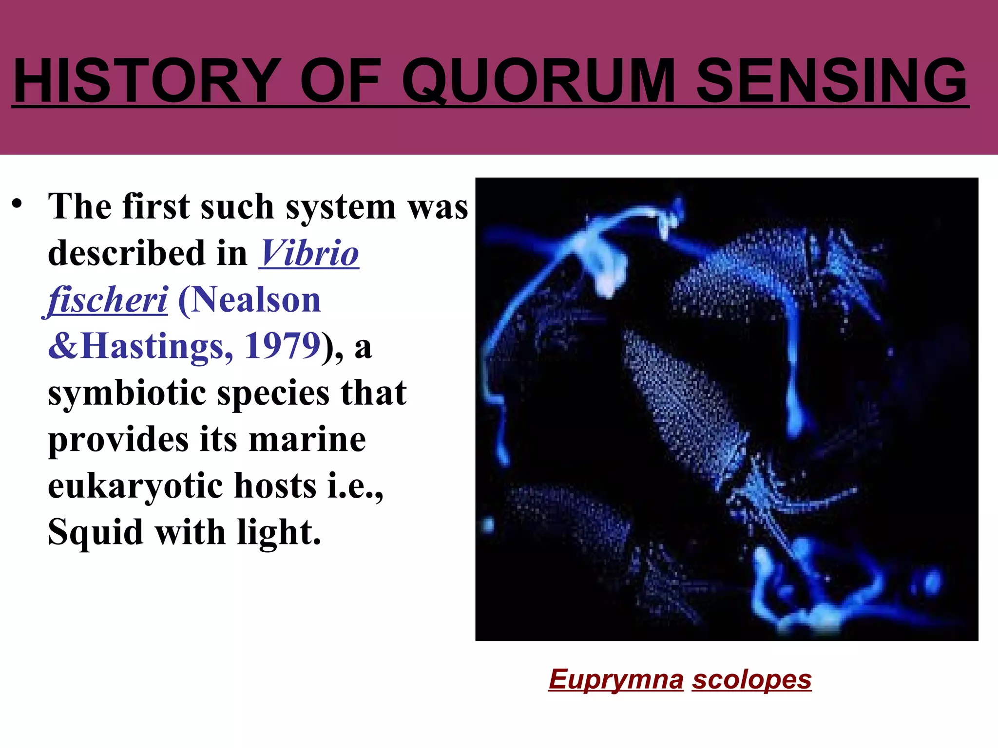 Quorum sensing in bacteria | PPT