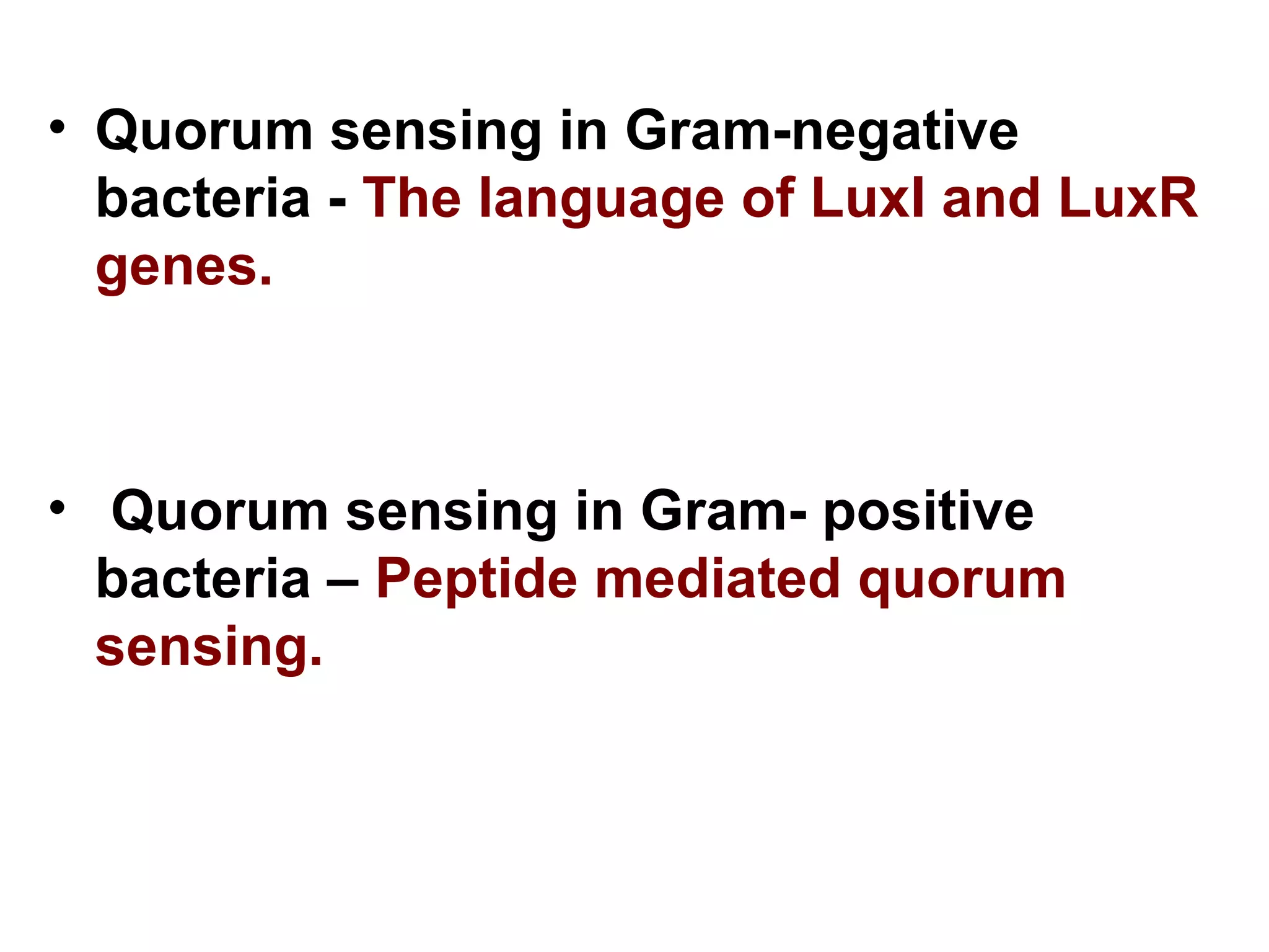 Quorum sensing in bacteria | PPT