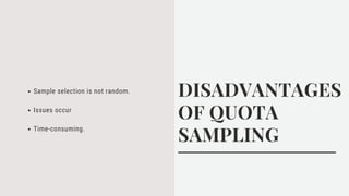Quota Sampling, Description, Pros and Cons | PDF