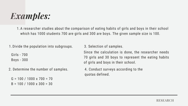 Quota Sampling, Description, Pros and Cons | PDF
