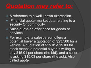 Quotation | PPTX
