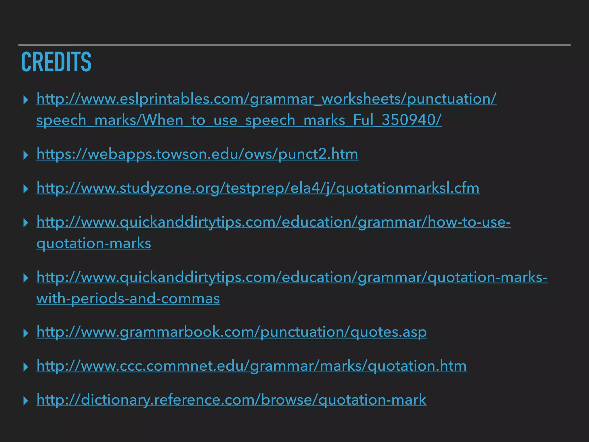 Quotation marks mini lesson | PDF | Education