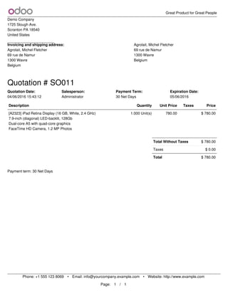 Quotation order | PDF