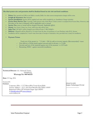 Quotation 10 kw_std_offgrid_nareshji | PDF