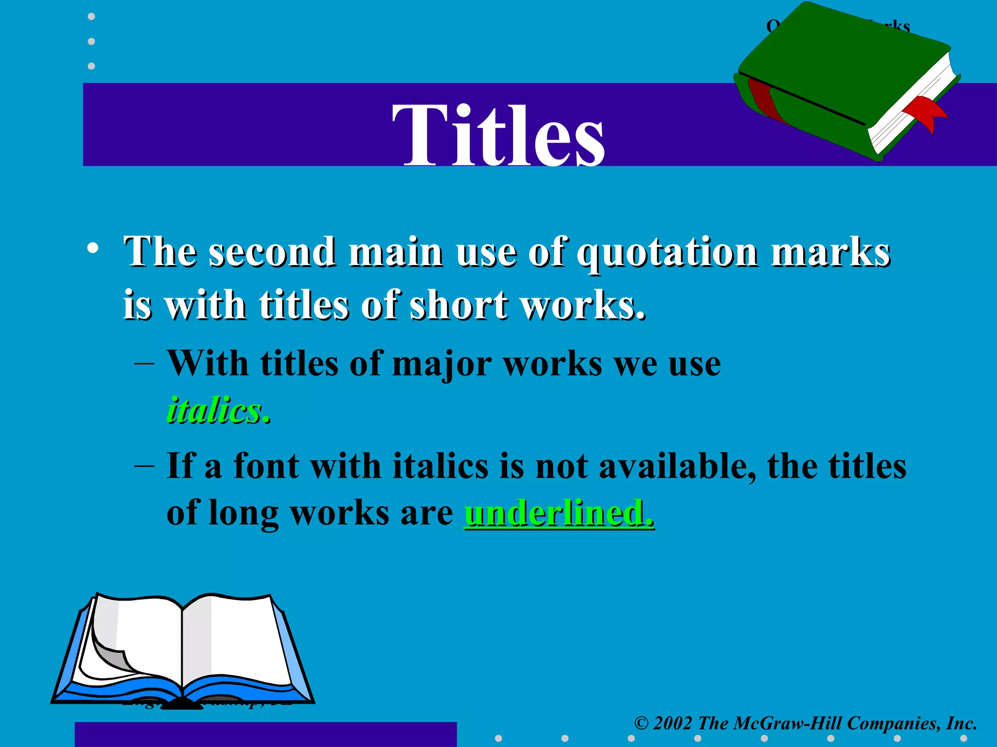 Quotation Marks | PPT
