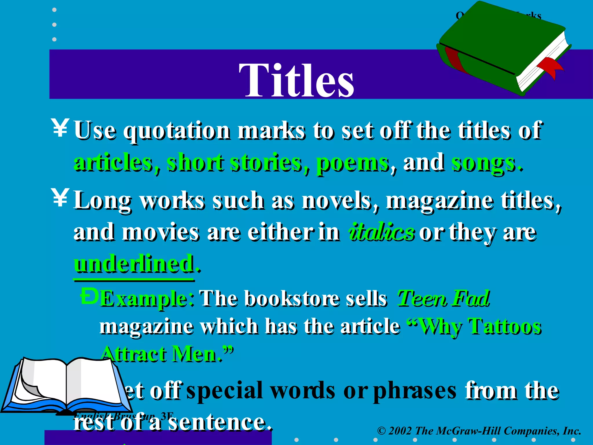 Quotation Marks | PPT