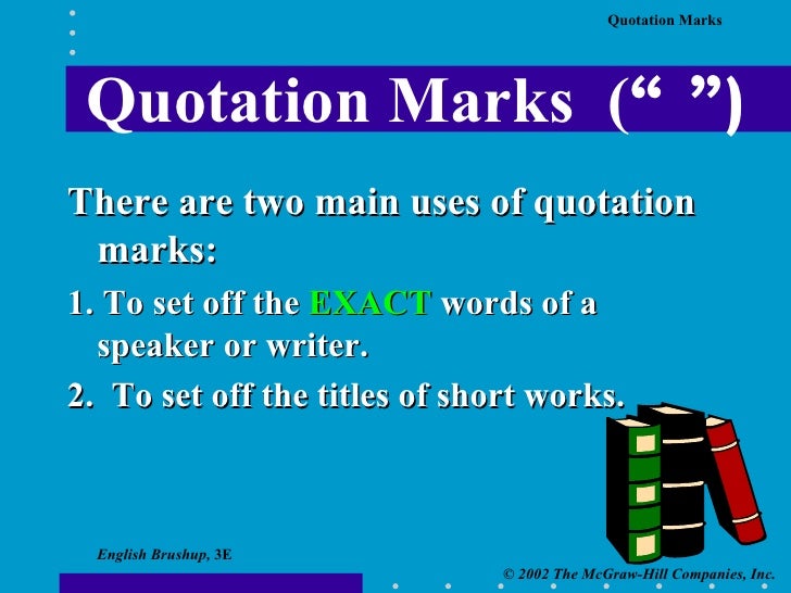 Quotation Marks Quotation Marks