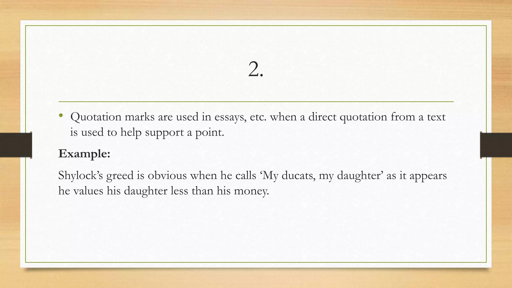 Quotation marks | PPTX