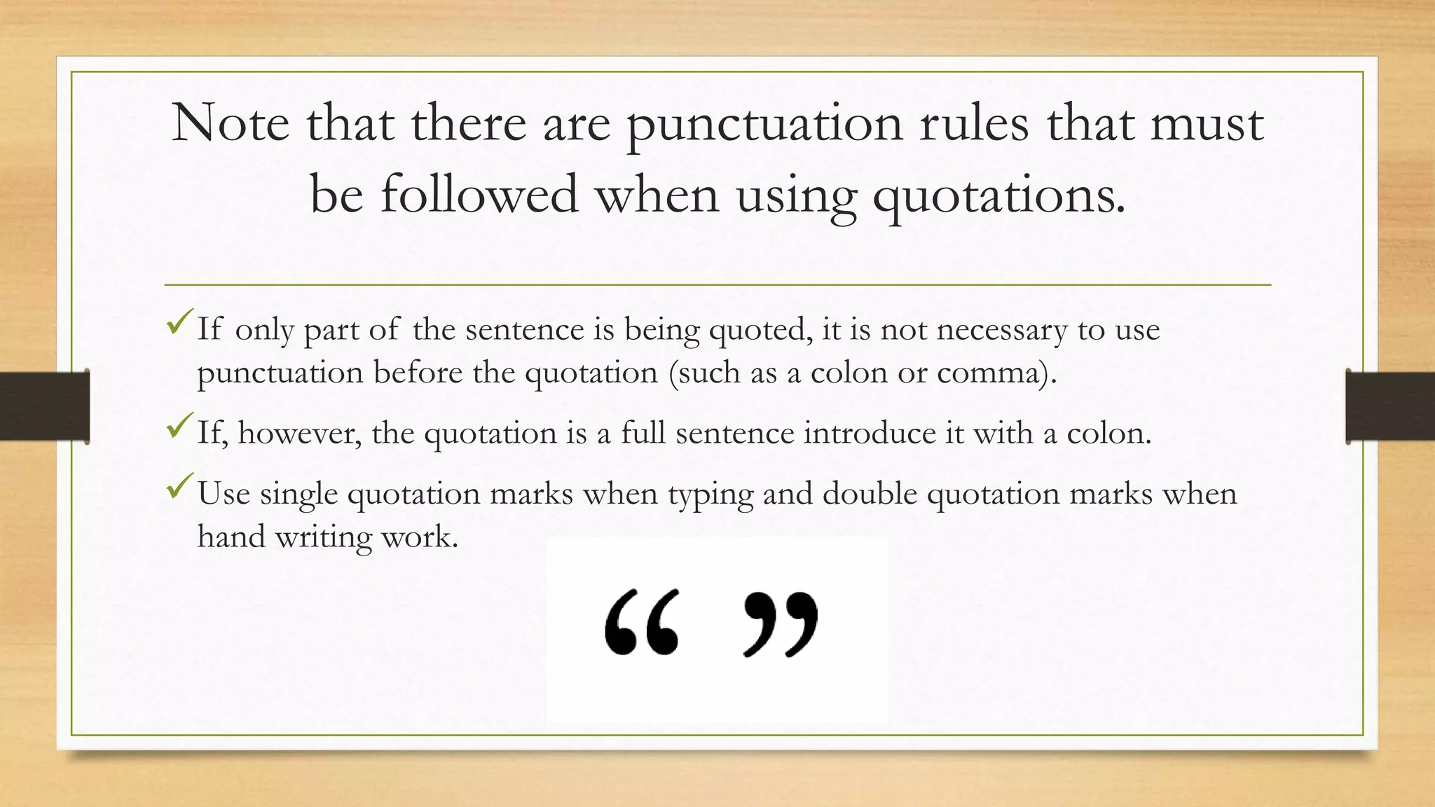 Quotation marks | PPTX