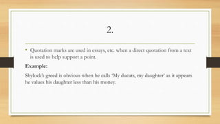 Quotation marks | PPTX