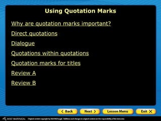Rules of using quotation marks-ppt-.ppt. | PPT