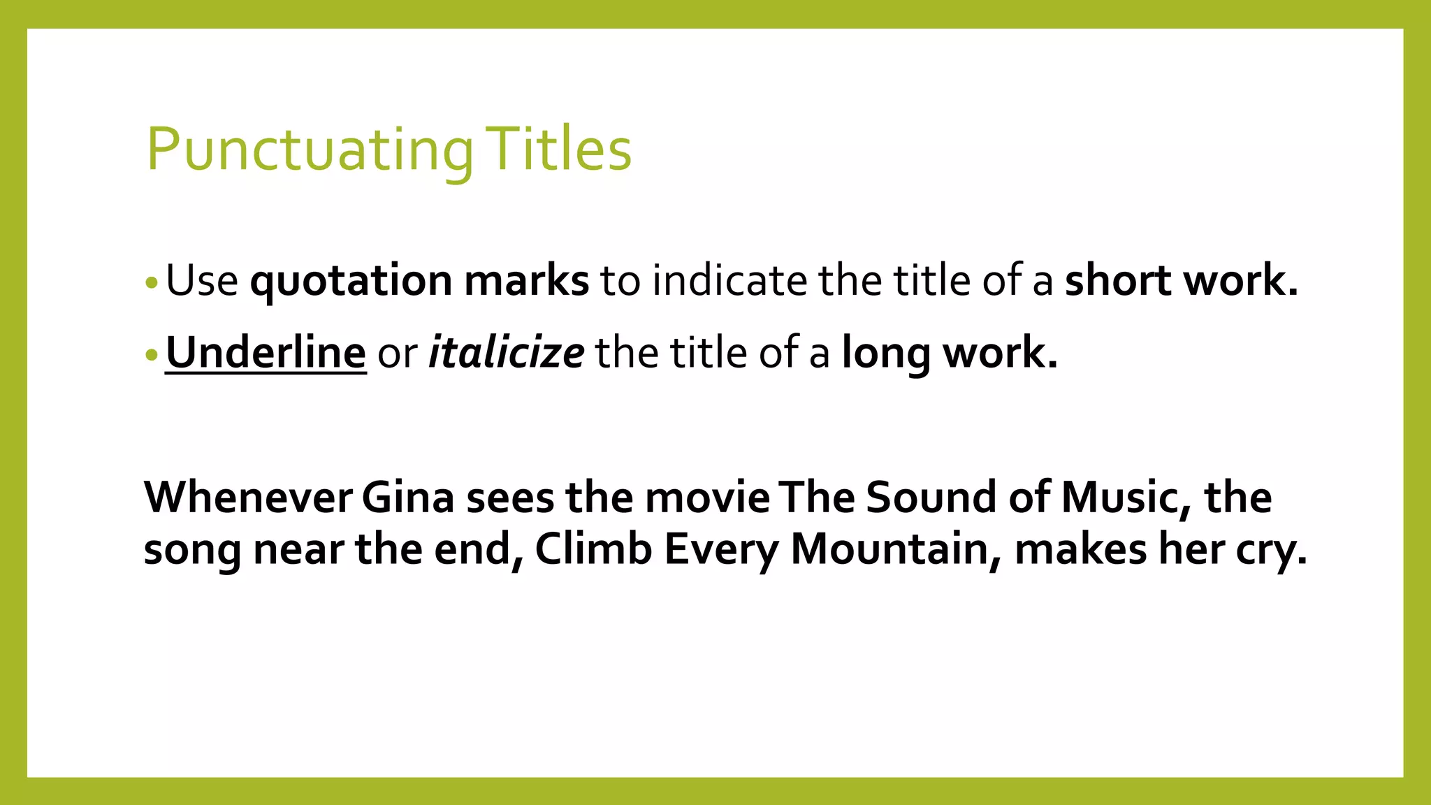 Quotation Marks and Quoted Material | PPTX