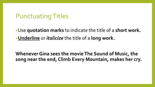 Quotation Marks and Quoted Material | PPTX