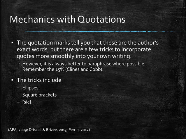 How to Format Quotations | PPT