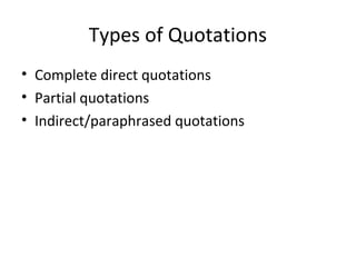 Quotations And Attributions | PPT