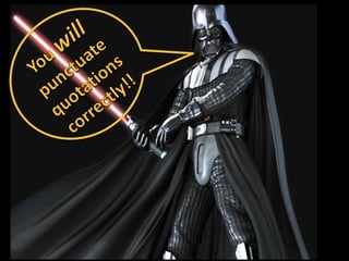 Punctuating Quotations and Writing Dialogue in Narrative Writing | PPTX