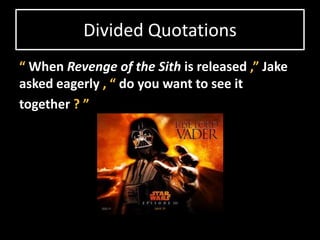 Punctuating Quotations and Writing Dialogue in Narrative Writing | PPTX