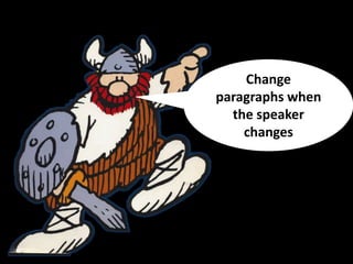 Punctuating Quotations and Writing Dialogue in Narrative Writing | PPTX