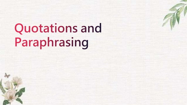 Quotations and Paraphrasing.pptx