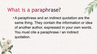 Quotations and Paraphrasing.pptx