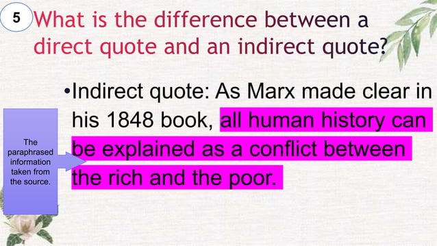 Quotations and Paraphrasing discussion.pptx