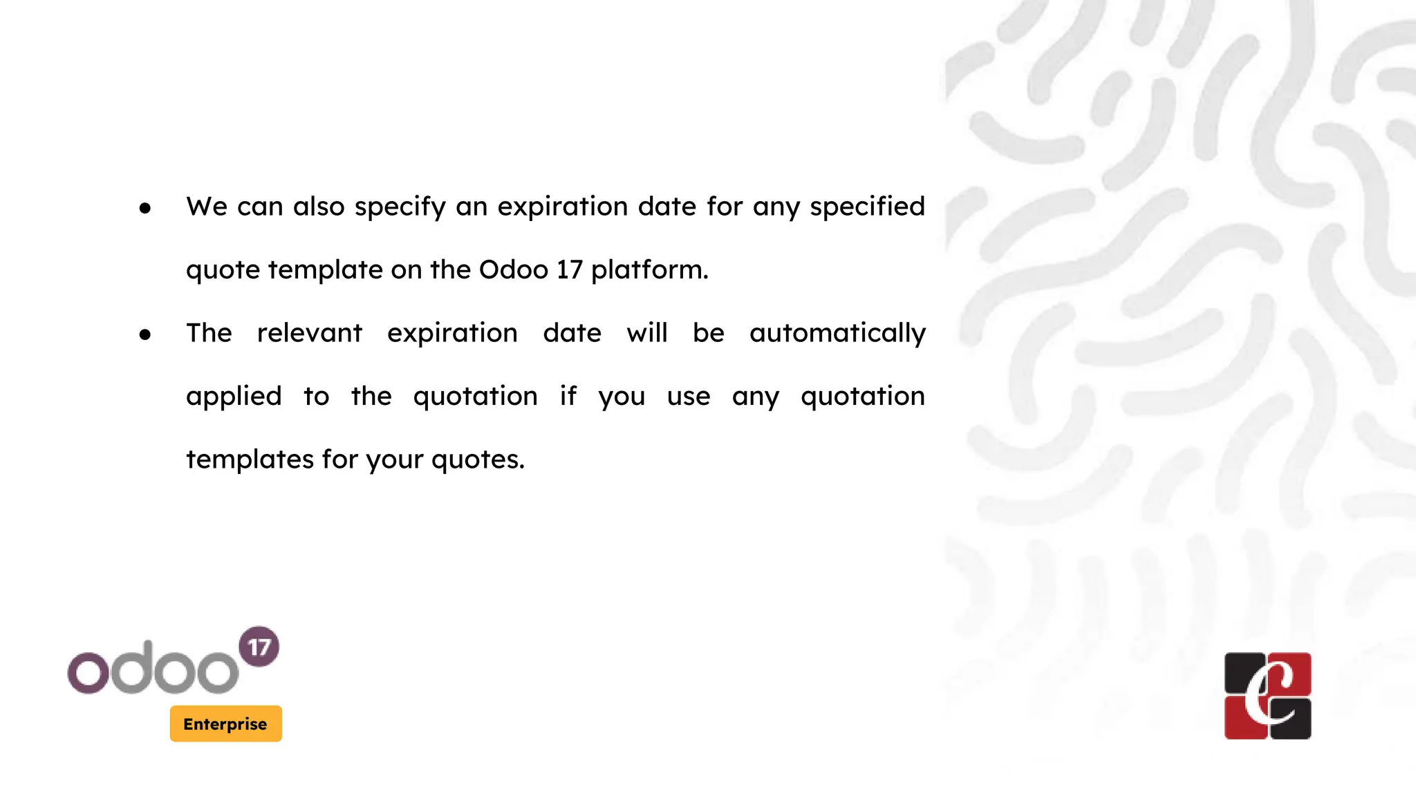 How to set the Quotation Validity Inside the Odoo 17 sales | PPTX